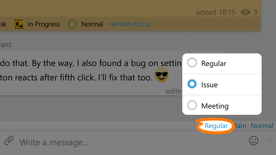 How Create an Issue from Scratch | Virola Messenger